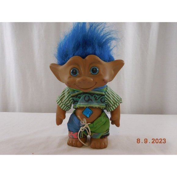 Ace Novelty | Toys | Treasure Troll Ace Novelty Blue Hair Blue Diamond ...